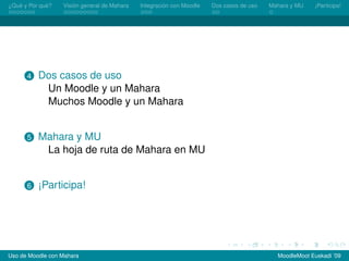 Uso de Mahara con Moodle | PDF