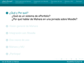Uso de Mahara con Moodle | PDF