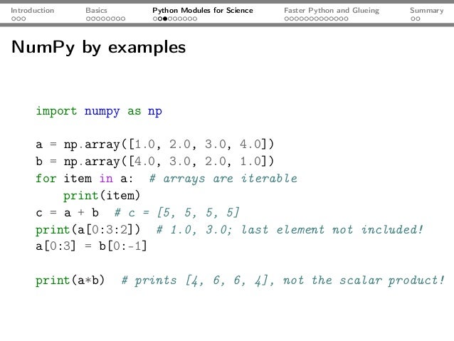 Python For Scientists