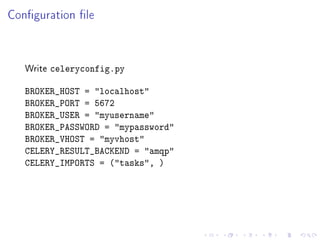 Celery with python | PPT