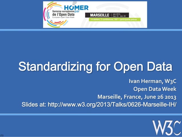 Standardizing for Open Data | PPT