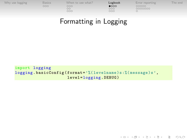 Logging in Python for large applications | PDF