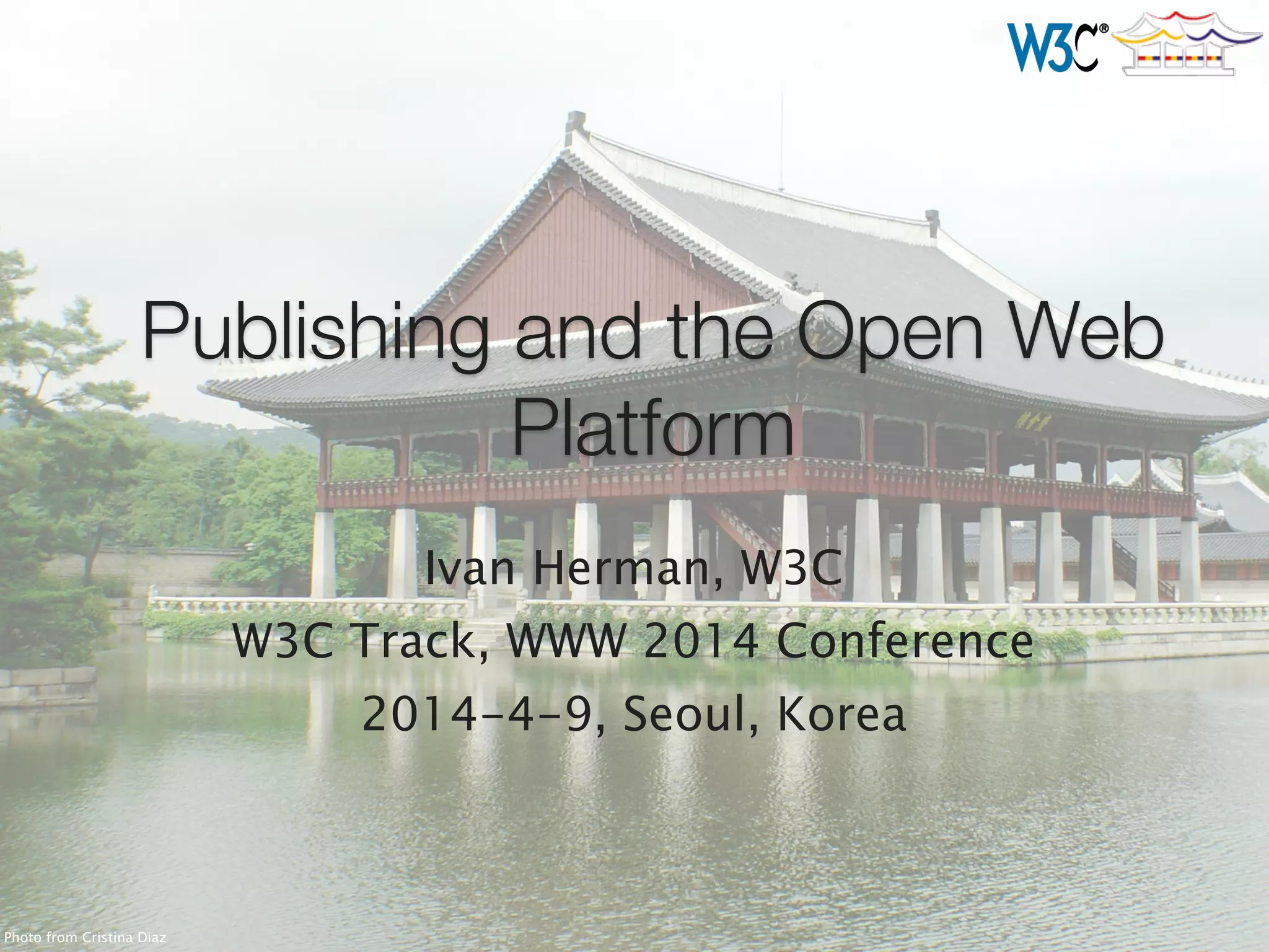 W3C and Digital Publishing | PPT