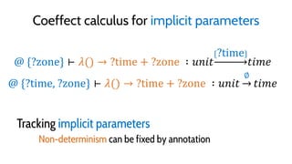 Coeffects: A Calculus of Context-Dependent Computation | PPT