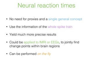 Non-parametric Change Point Detection for Spike Trains | PPT