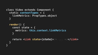 Thinking metrics on React apps | PPT