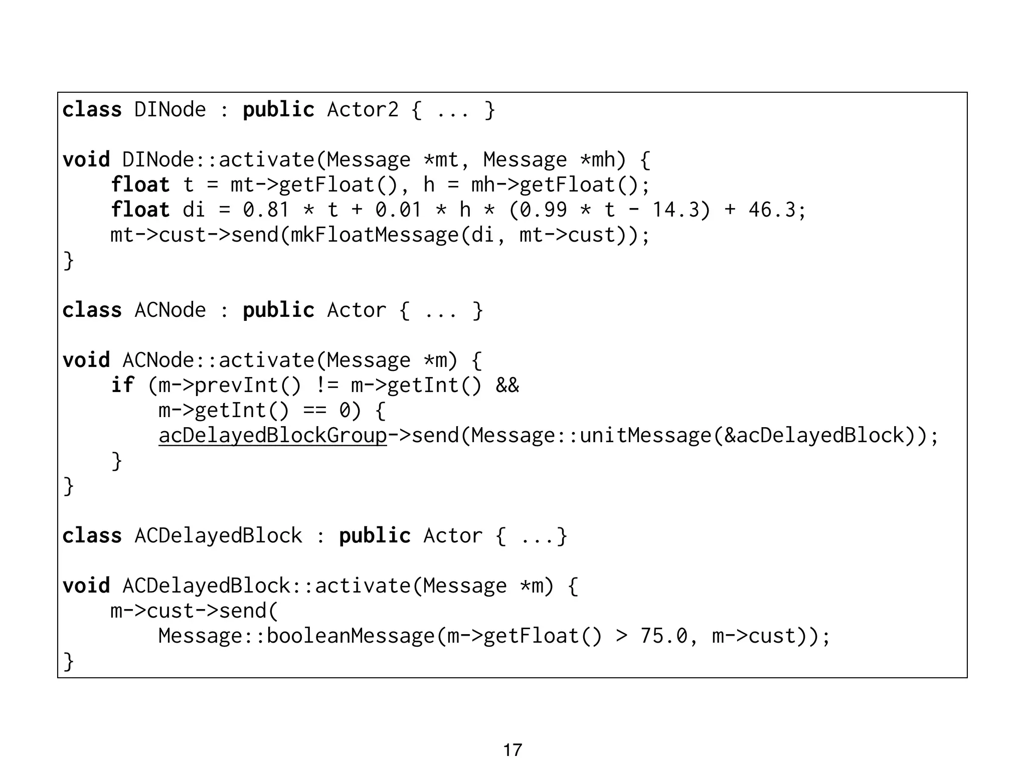 Towards An Integration Of The Actor Model In An Frp Language For Small Scale Embedded Systems Ppt
