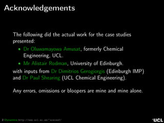 Stochastic methods and models for multi-objective dynamic optimisation problems | PPT