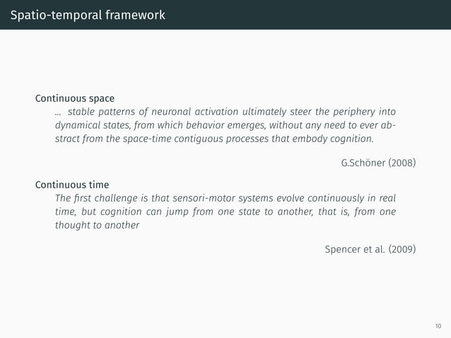 Neural fields, a cognitive approach | PPT