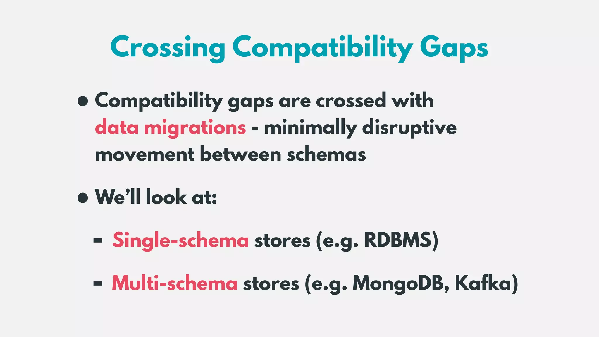 Schema Evolution Patterns - Texas Scalability Summit 2019 | PPT