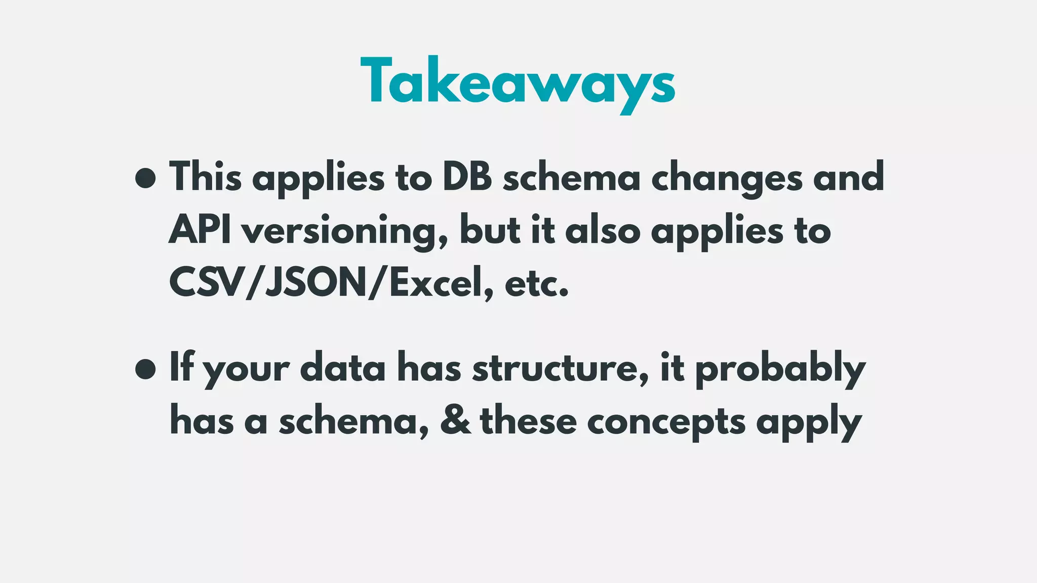 Schema Evolution Patterns - Texas Scalability Summit 2019 | PPT
