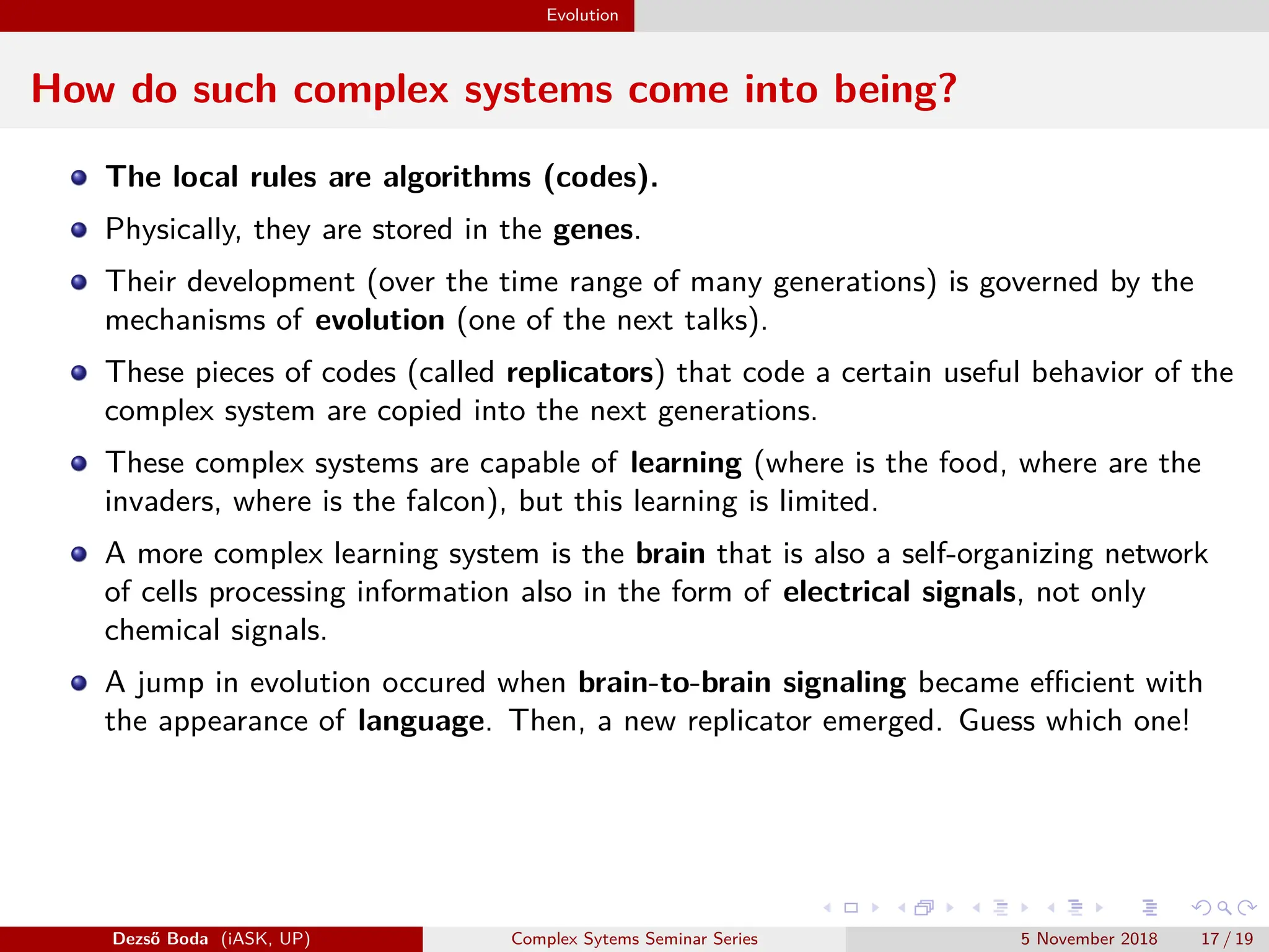 Introduction: Vocabulary of Complex Systems Sciences | PDF