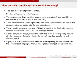 Introduction: Vocabulary of Complex Systems Sciences | PDF