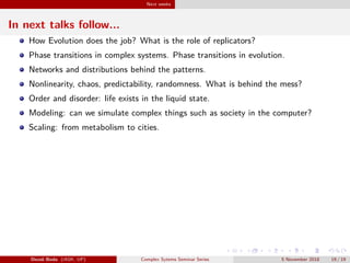 Introduction: Vocabulary of Complex Systems Sciences | PDF