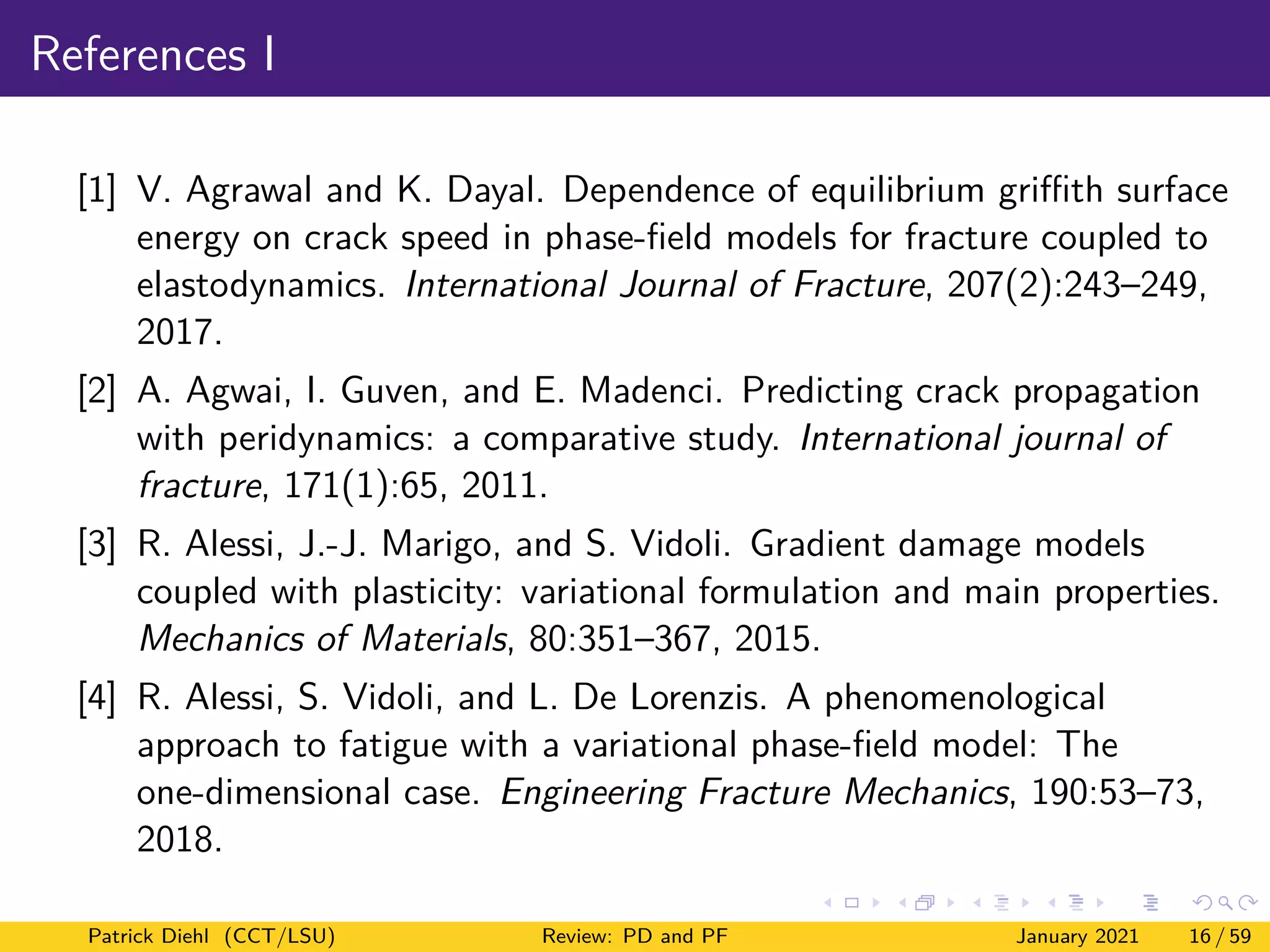 EMI 2021 - A comparative review of peridynamics and phase-field models for engineering fracture ...