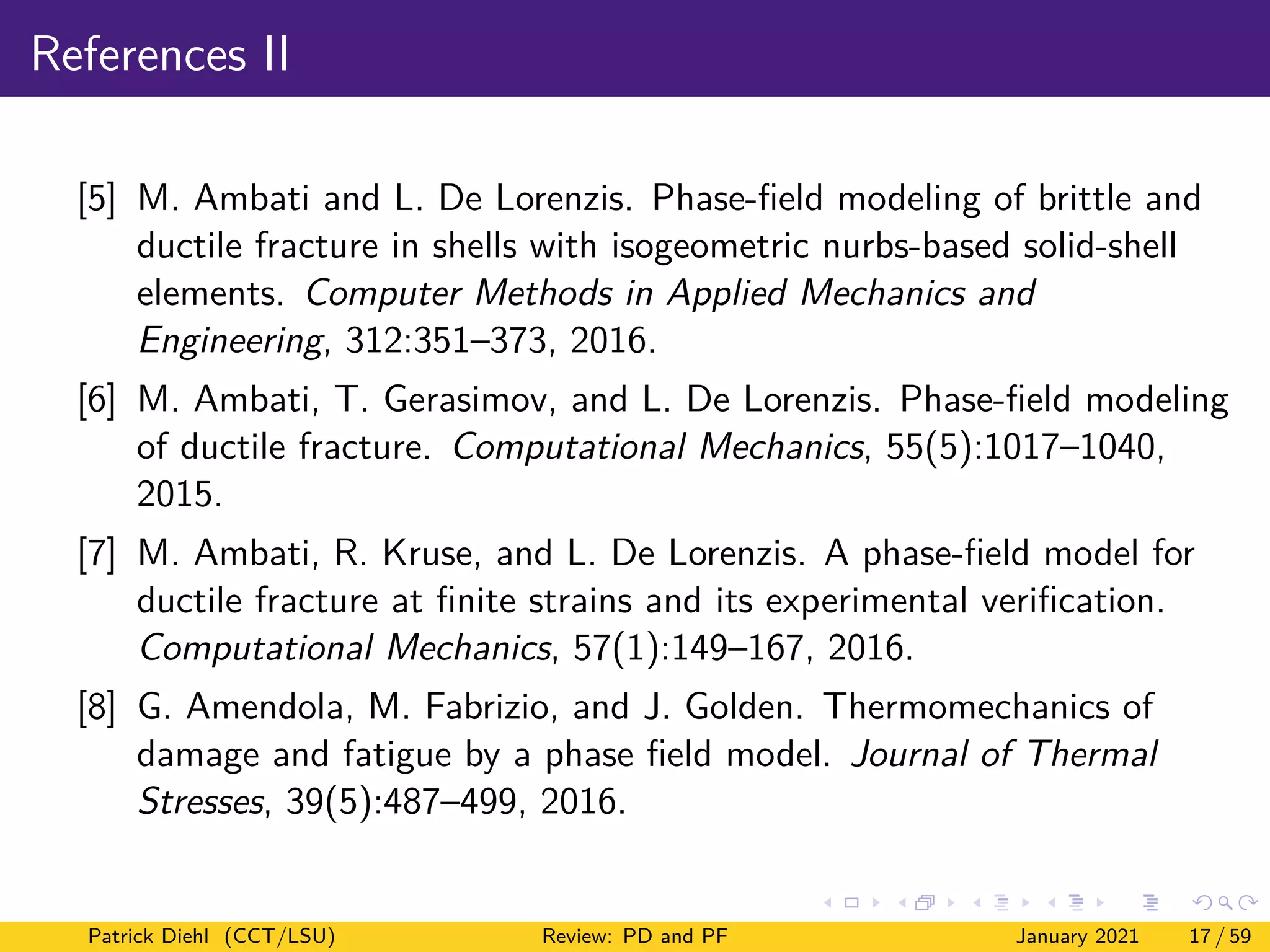 EMI 2021 - A comparative review of peridynamics and phase-field models for engineering fracture ...