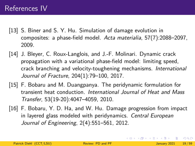 EMI 2021 - A comparative review of peridynamics and phase-field models for engineering fracture ...