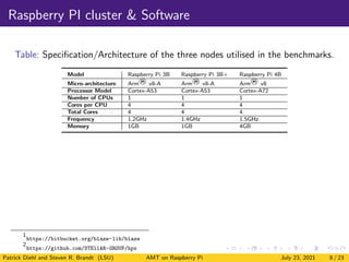 Deploying a Task-based Runtime System on Raspberry Pi Clusters | PDF | Operating Systems ...