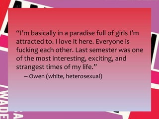 American Hookup: The New Culture of Sex on Campus | PPTX | Sexual Health | Diseases and Conditions