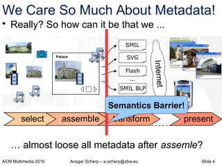 About Multimedia Presentation Generation and Multimedia Metadata: From ...