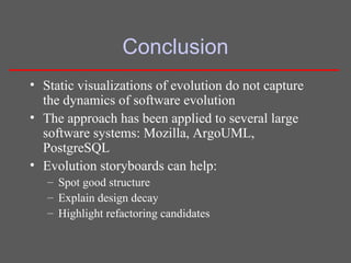Animated Visualization of Software History Using Software Evolution ...