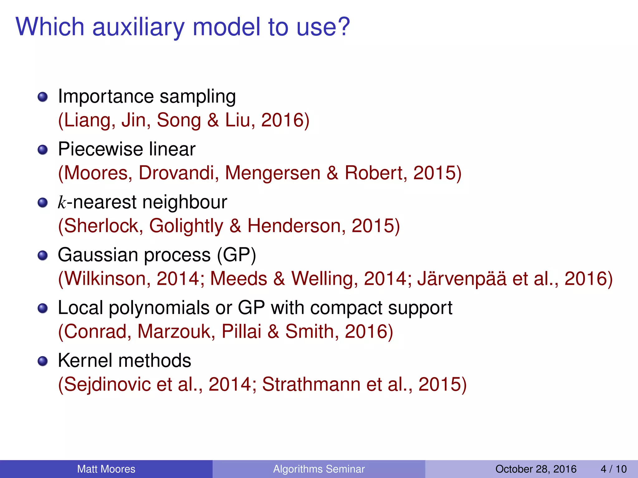 Accelerating Pseudo Marginal Mcmc Using Gaussian Processes Ppt