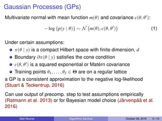 Accelerating Pseudo-Marginal MCMC using Gaussian Processes | PPT