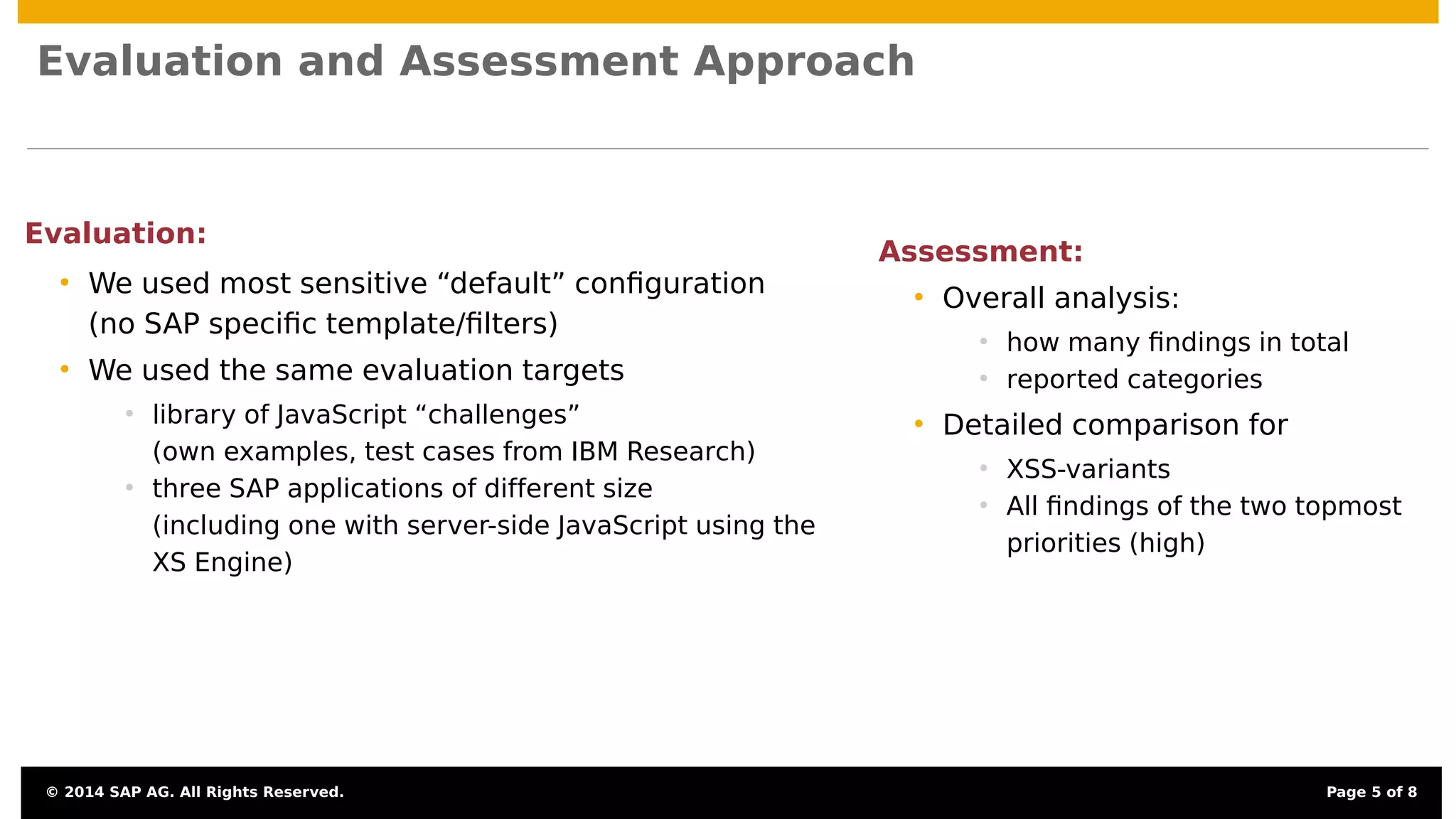 SAST for JavaScript: A Brief Overview of Commercial Tools | PDF