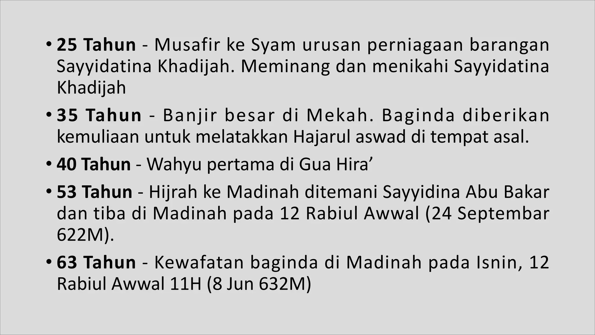 Slide Tazkirah & Ceramah Maulidur Rasul | PDF
