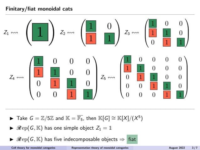 Representation theory of monoidal categories | PDF | Physics | Science