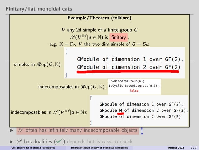 Representation theory of monoidal categories | PDF | Physics | Science