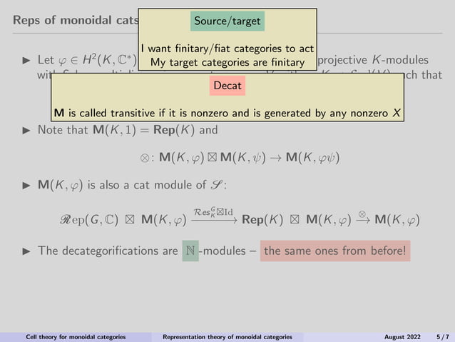 Representation theory of monoidal categories | PDF | Physics | Science