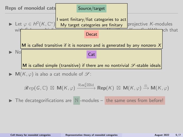 Representation theory of monoidal categories | PDF | Physics | Science