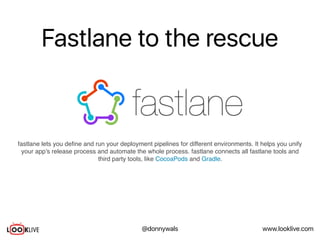 Developing in the Fastlane -> How LookLive uses Fastlane to automate and speed up the app ...