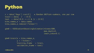 Intro to Machine Learning and H2O | PPT