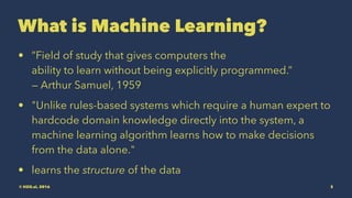 Intro to Machine Learning and H2O | PPT