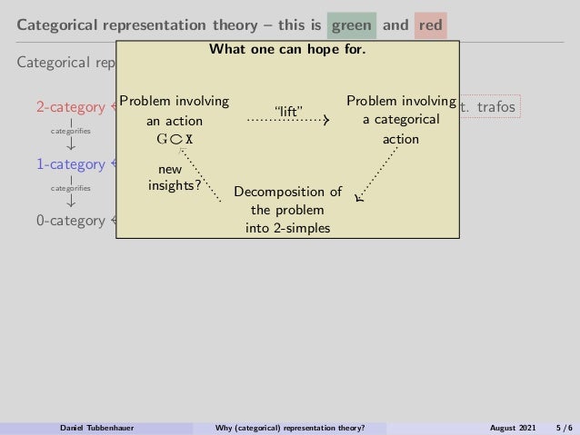 Why (categorical) representation theory? | PDF