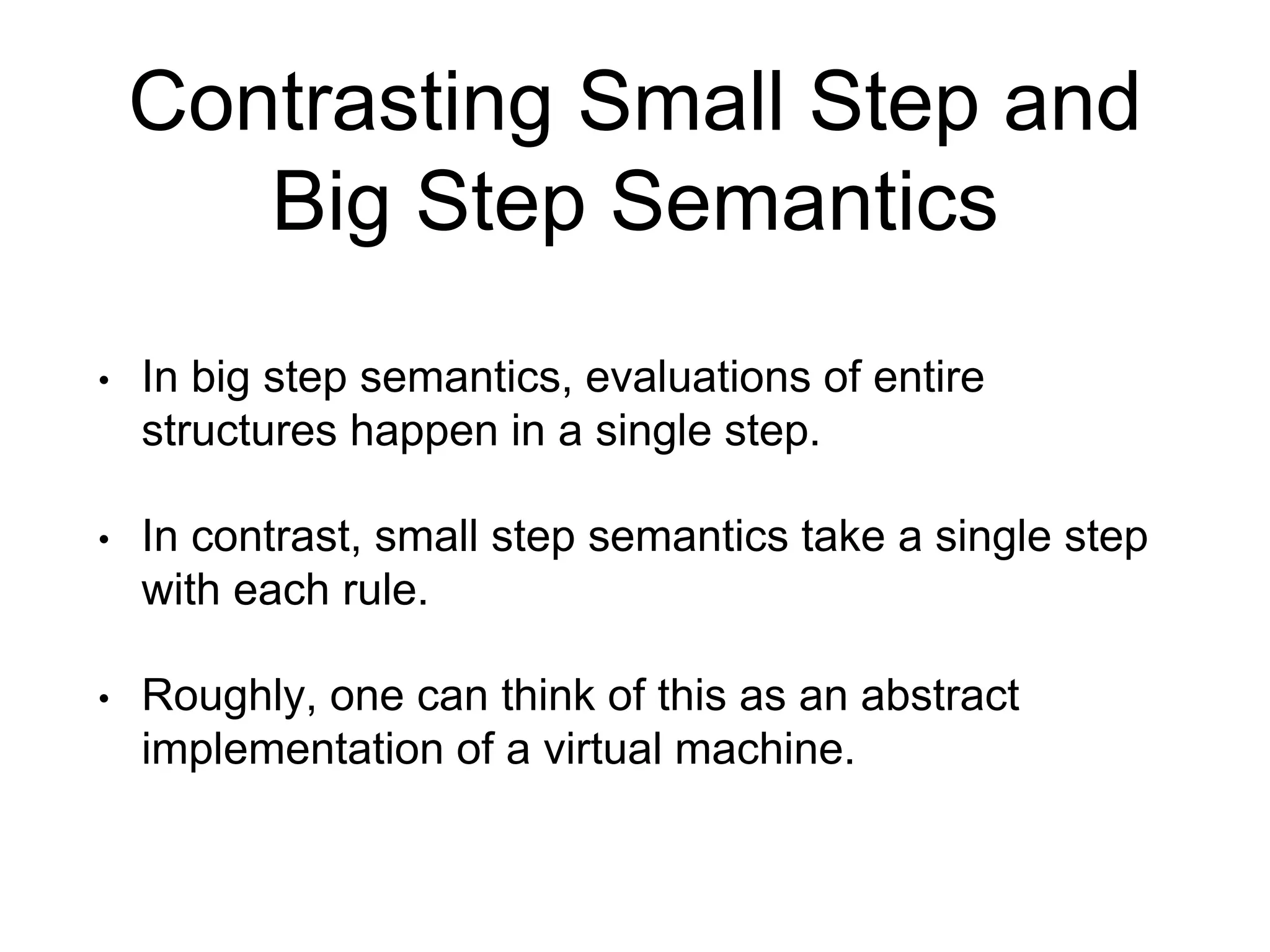 Introduction to Operational Semantics | PPTX