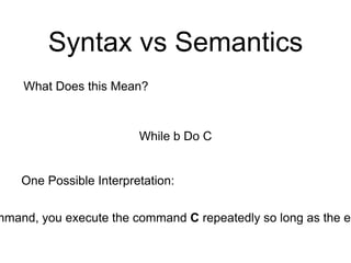 Introduction to Operational Semantics | PPTX