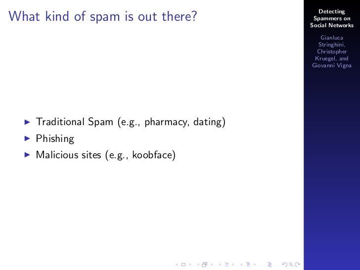 Detecting Spammers On Social Networks