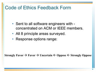 The Software Engineering Code and the ACM Code | PPT