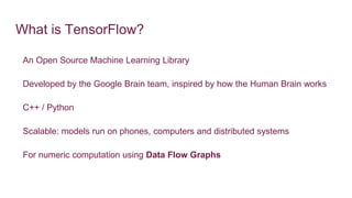 Google Developer Groups Talk - TensorFlow | PPT