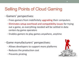 GamingAnywhere: An Open Cloud Gaming System | PPTX