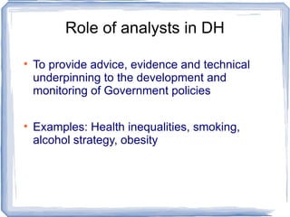 Working as a Government Analyst | PPT