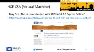 Two Years with SAP HANA Express | PPTX