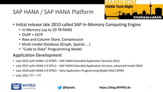 Two Years with SAP HANA Express | PPT