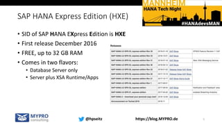 Two Years with SAP HANA Express | PPTX