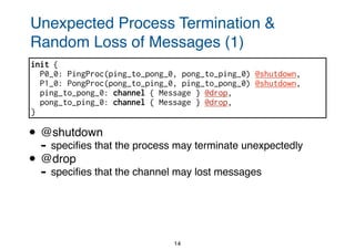 A Language Support for Exhaustive Fault-Injection in Message-Passing System Models | PDF ...