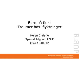 Talk 15.04.12 helen johnsen christie | PPTX
