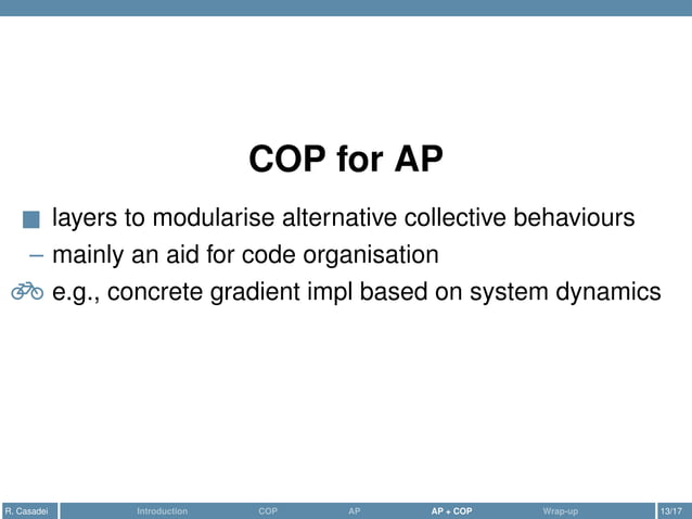 On Context Orientation In Aggregate Programming Ppt